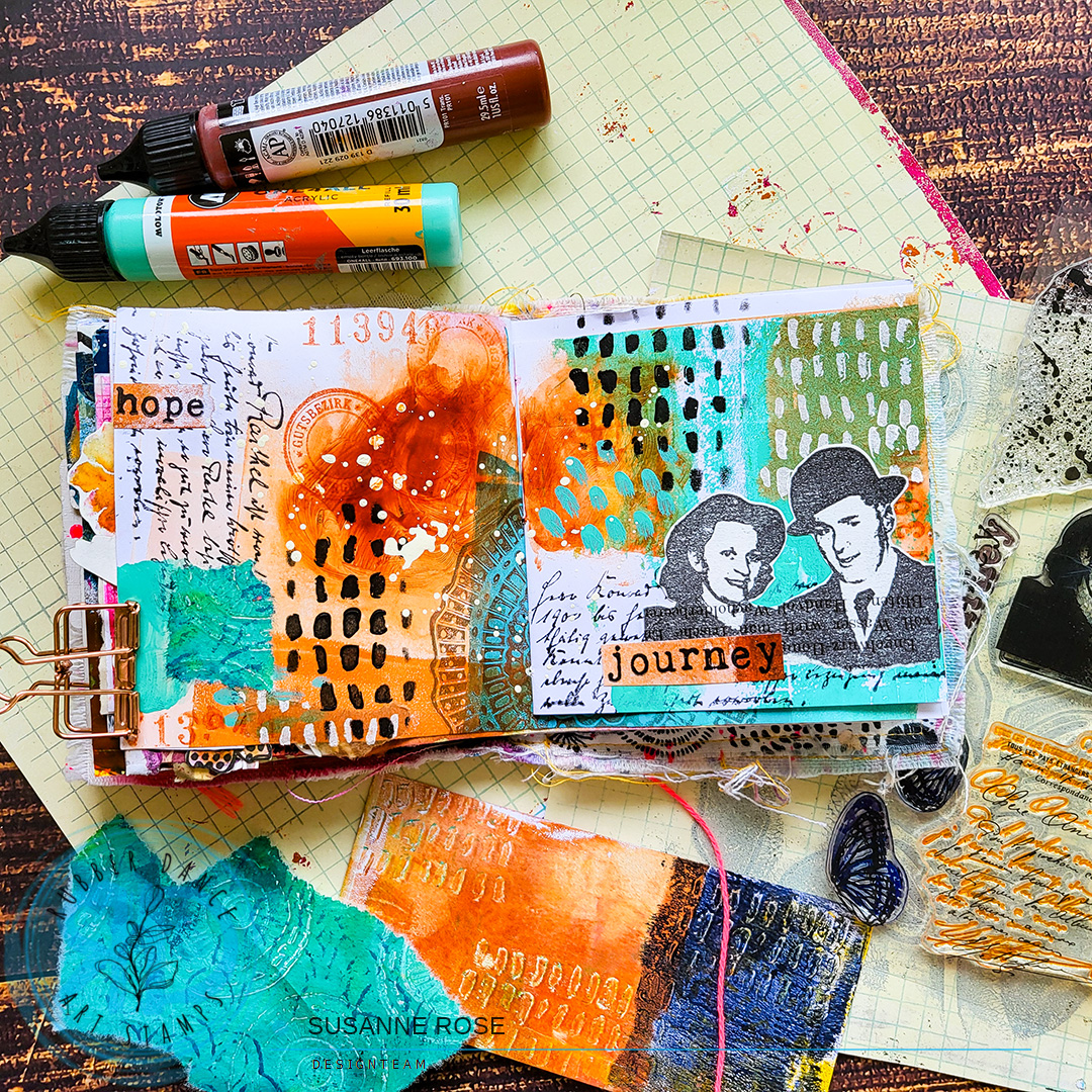 Vintage Art Journal Page – Susanne Rose Art