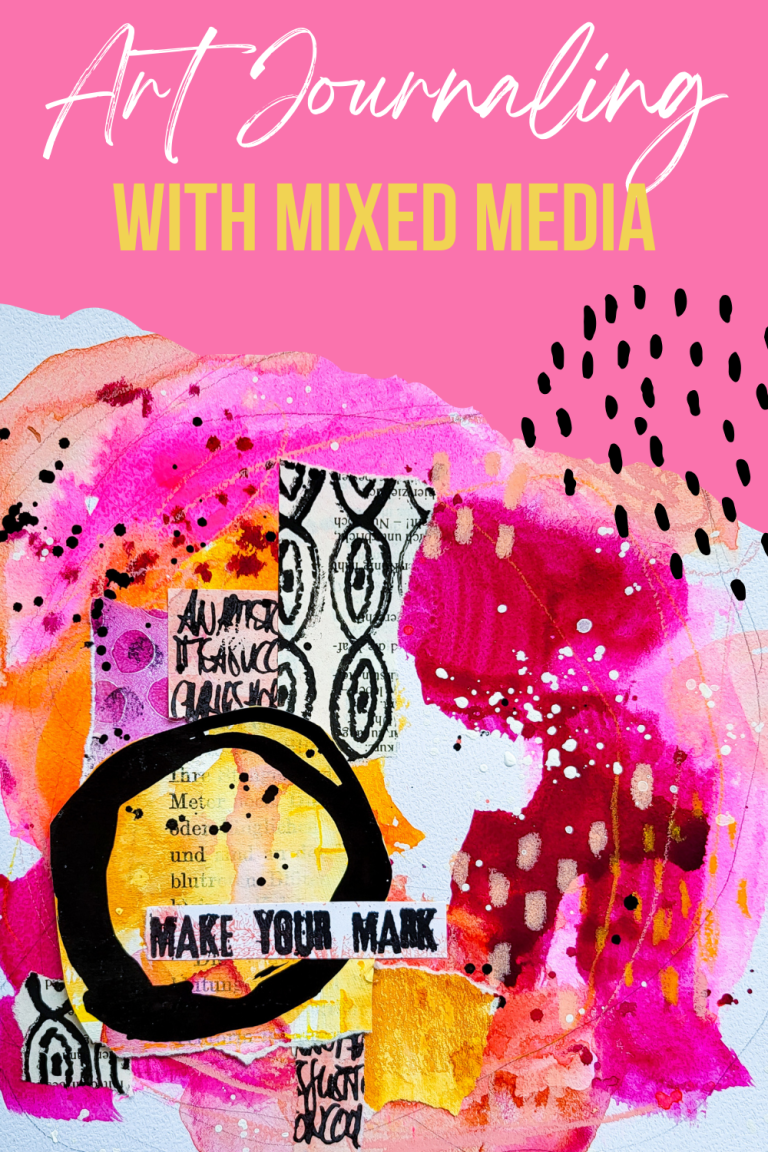 Abstract Art Journal Tutorial with Collage Fodder – Susanne Rose Art