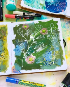 How to fill your Art Journal Pages – YouTube Membership – Susanne Rose Art