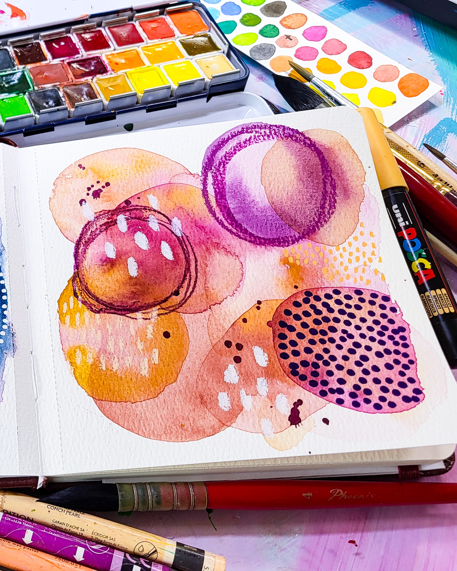 Playful Exercise with Watercolors – Free Video – Susanne Rose